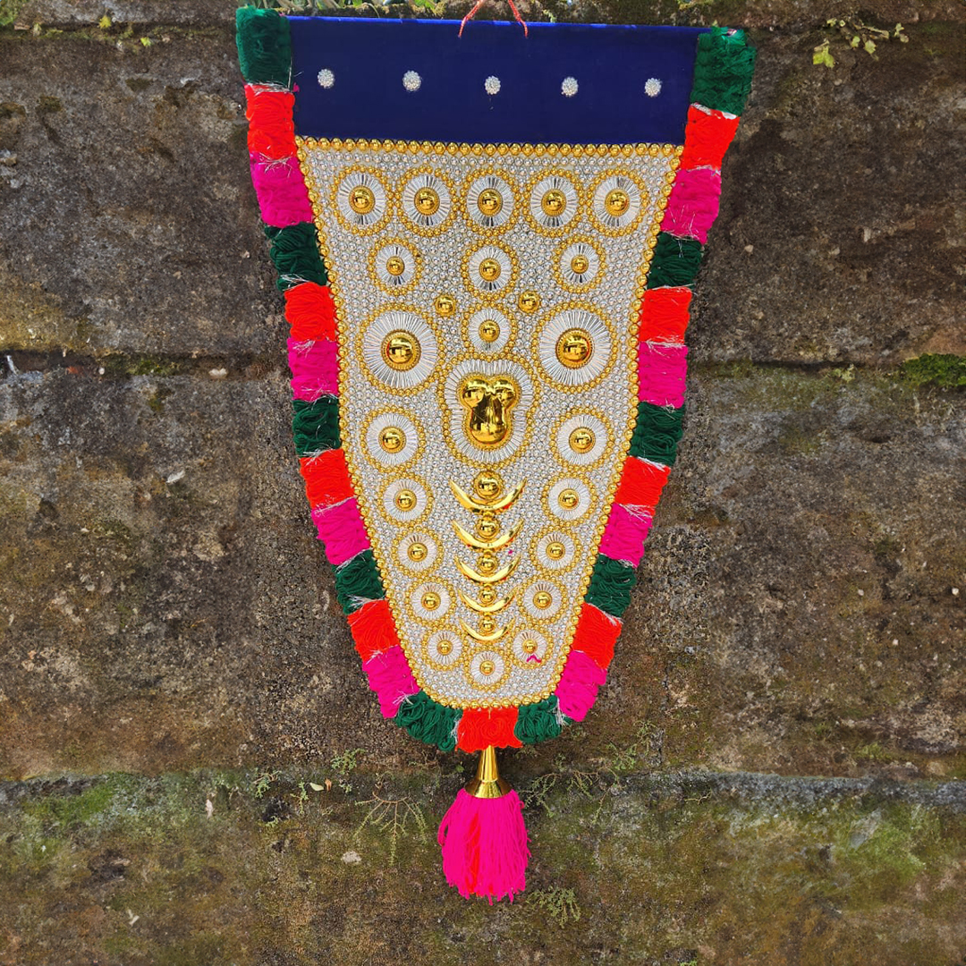 Mannar Craft Store | Handcrafted Elephant Caparison -Nettipattam- with Golden and Silver Work ...